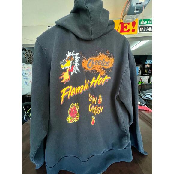 Shirts | Cheetos Flamin Hot Hoodie Stay Cheesy | Poshmark